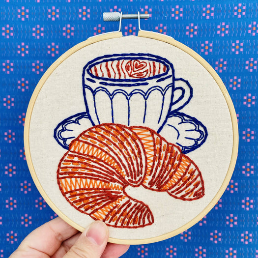Croissant Complete Embroidery Kit – Needles in the Hay